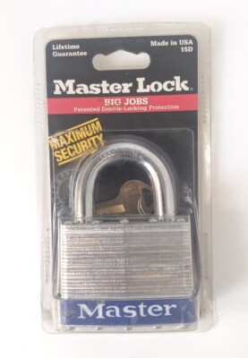MASTER LOCK 15D PADLOCK 64mm - Gate Shed Hardened 11mm Shackle Maximum ...