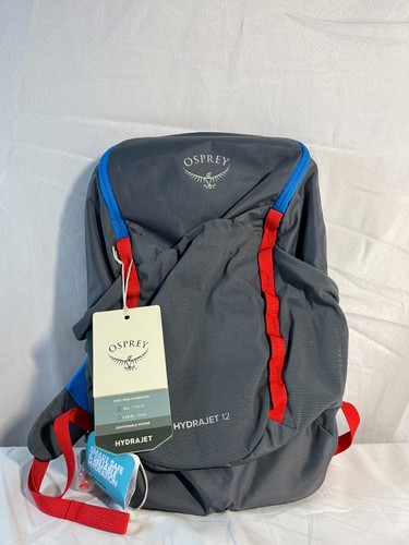 Osprey Hydrajet 12 Unisex Kids Gray Adjustable Strap Hydration Backpack ...