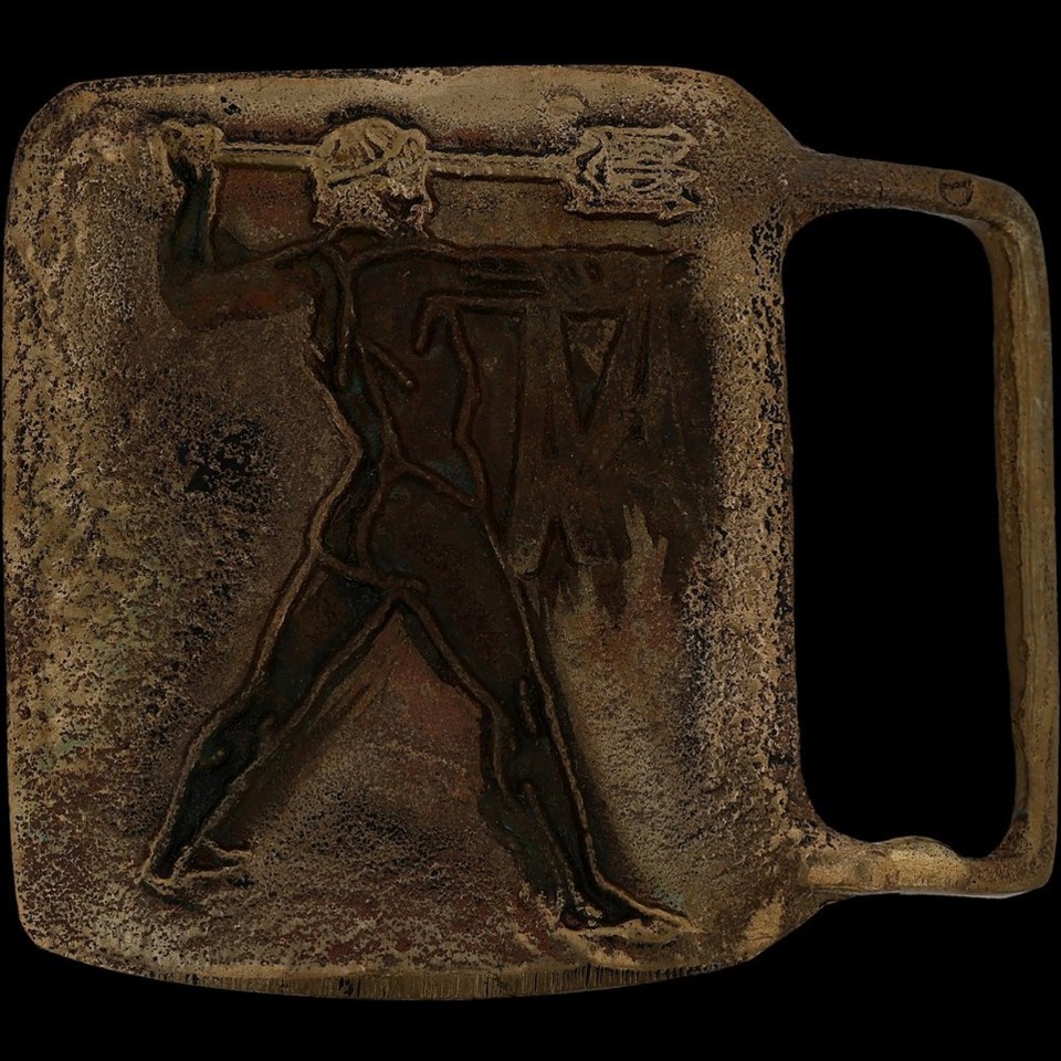 Brass Hades King Underworld Greek God Dead Mythology 1970s Vintage Belt ...