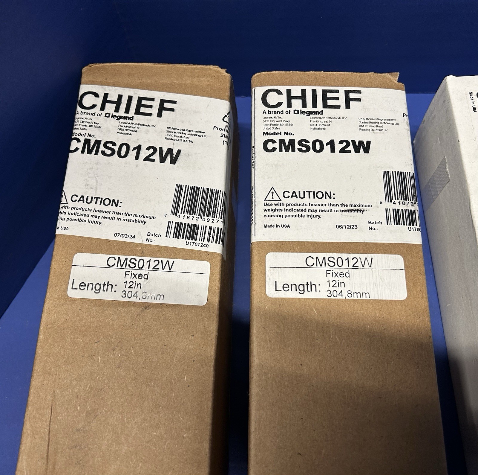 Chief Projector Mounts & Extensions, CMS012W, CMS009W, RSMA000W | eBay
