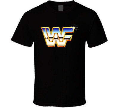Wwf World Wrestling Federation Shiny Retro Logo Fan Cool T Shirt | eBay