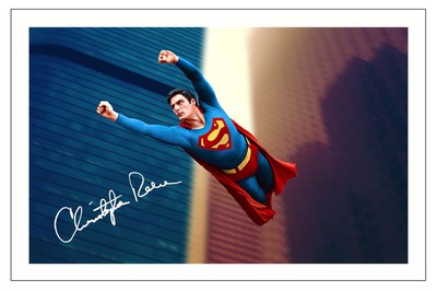 CHRISTOPHER REEVE Signed Autograph PHOTO Fan Gift Signature Print ...