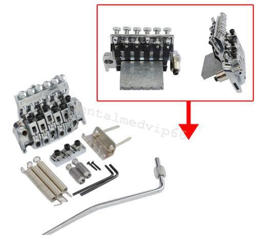Electric Guitar Silver Double Locking Tremolo System 6 String Chrome ...