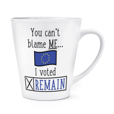 Warning May Suddenly Start Speaking About Brexit 12oz Latte Mug Cup ...