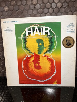 Hair The Original Broadway Case Soundtrack Lp Record RCA Music Songs ...