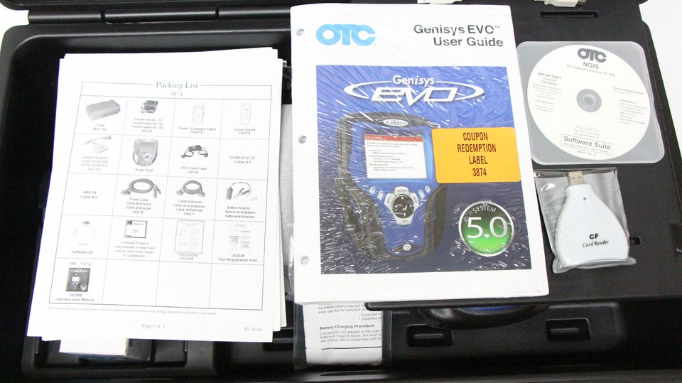 SPX OTC 3874 Genisys 5.0 DLX W/ABS Automotive diagnostic Scanner ...