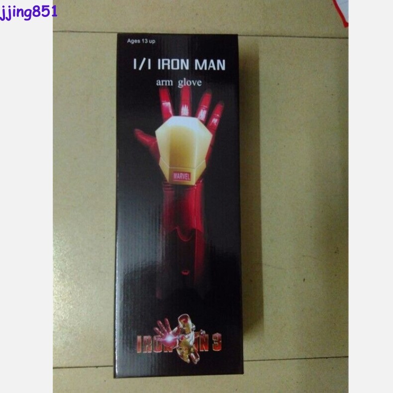 Iron Man JARVIS LED Voice Avengers Hand Arm Light Long Gloves Cosplay ...