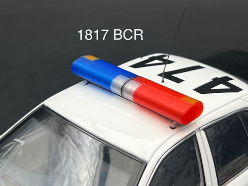 1/18 LED Ready AeroDynic Lightbar LAPD Blue Red Clear Amber Police ...