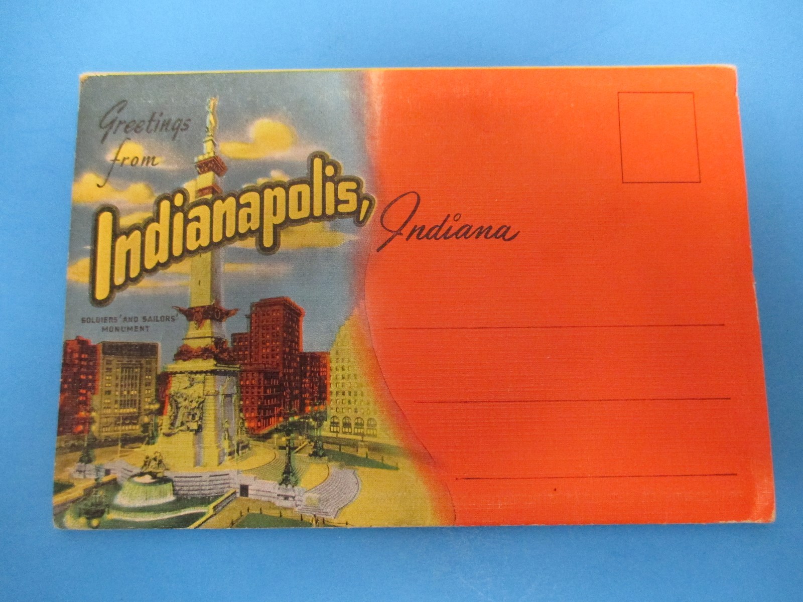 Vintage Souvenir Postcard Folder Indianapolis, Indiana S447 | eBay
