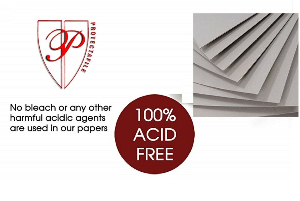 Grey Mount Board 1.5mm Thick Card board A1,A2,A3,A4,A5,A6 ( 10 in a ...