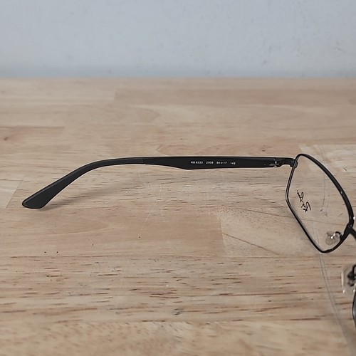 Ray-Ban Eyeglasses RB 6333 Shiny Black Square Metal Frame 54-17-145 Read Desc | eBay