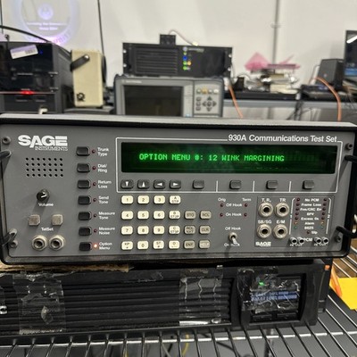 Sage Instruments 930A Communications Test Set w/ Power Chord | eBay