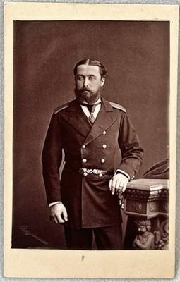 CDV PRINCE ALFRED NAVAL UNIFORM ROYAL ROYALTY ANTIQUE BERGAMASCO DUKE ...