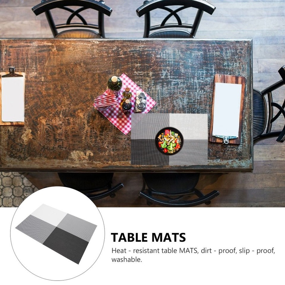 4 Count Table Food Mat Heat Resistant Mats Home Accessory Delicate ...