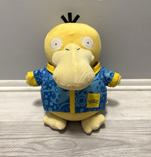 Build A Bear Psyduck Pokemon With Rain Coat Great Condition No Sound No ...