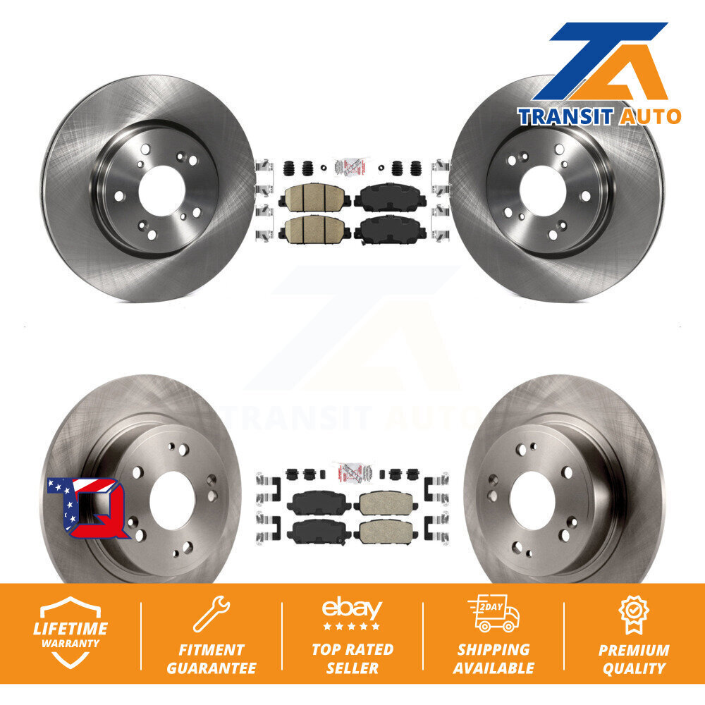 Front Rear Ceramic Pads And Disc Brake Rotors Kit For 2016-2022 Honda ...