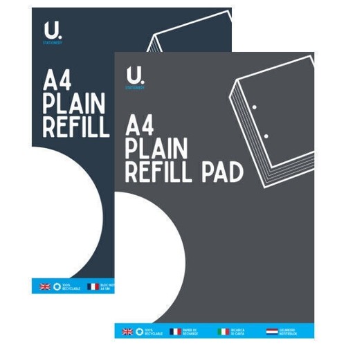 Single Book A4 Plain Refill Pad | eBay