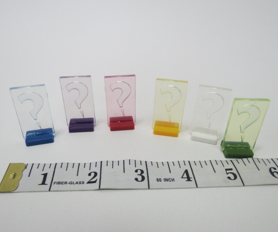 2008 Clue Game Replacement Set of 6 Guest Tokens | eBay