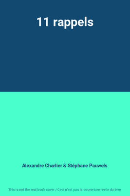11 rappels, Alexandre Charlier et Stephane Pauwels | eBay