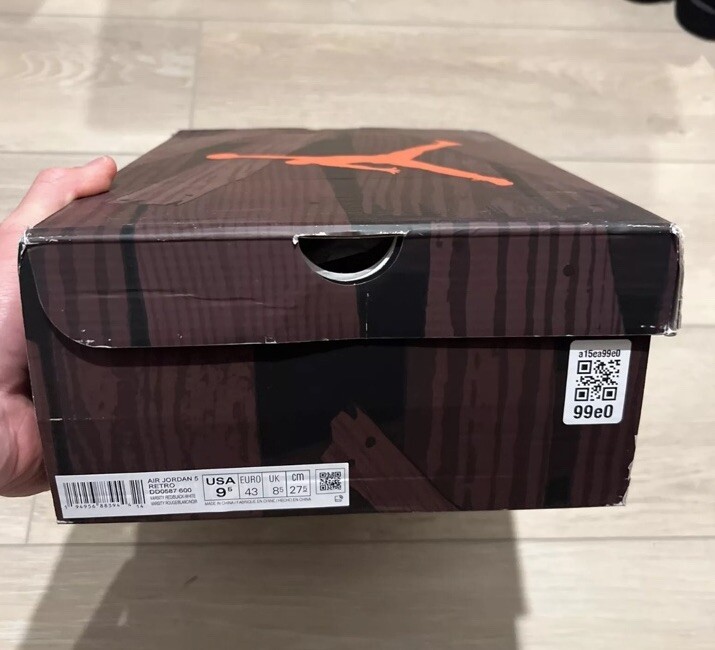 SHOE BOX ONLY Air Jordan Retro 5 Raging Bull Toro Bravo SHOE BOX ONLY Air Jordan Retro 5 Raging Bull Toro Bravo