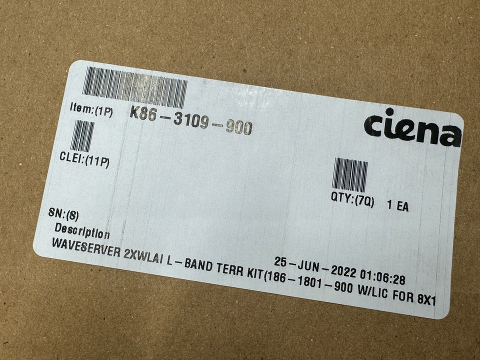 Ciena WaveServer AI 2x400G 35/56 GBAUD EDFA 8XQSFP28 L-Band | Blade ...