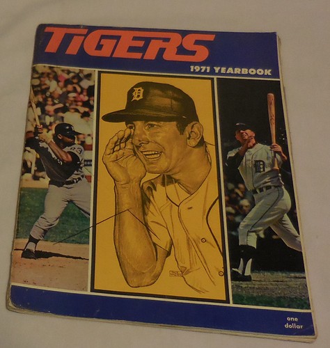 1971 Tigers Yearbook Detroit MLB Official Baseball Program Billy Zepp ...
