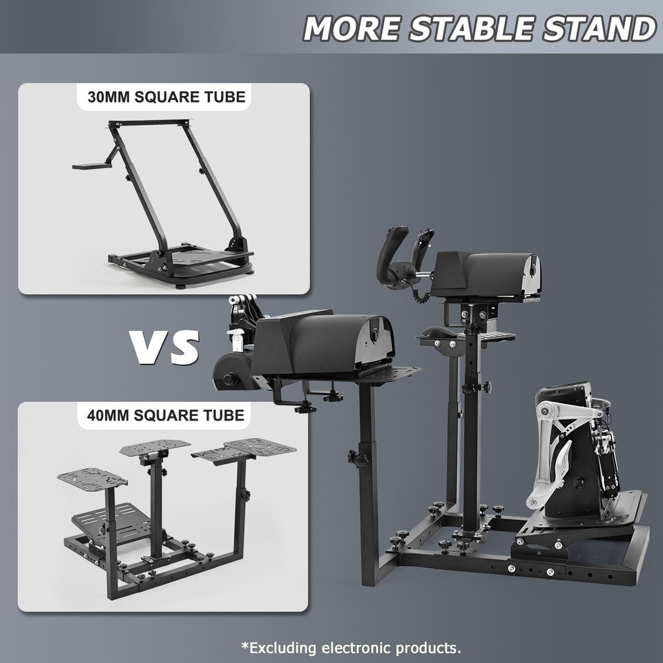 USED-Minneer Flight Sim Stand Racing Sim Cockpit Fit Logitech X56 YOKE ...