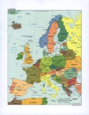 18" x 24" 2004 Map Europe | eBay