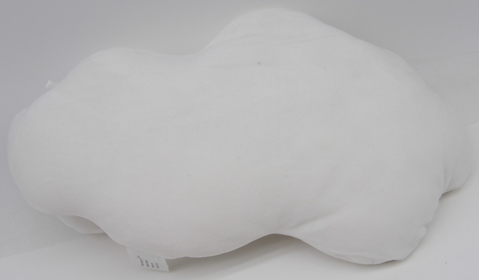 White Anthropomorphic Clouds Big & Little Attached Plush Stuffed Toy 12 ...