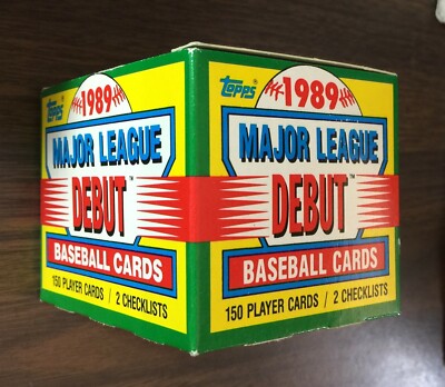 1989 TOPPS Major League DEBUT Unopened Baseball Card 152ct Box E5022305 ...