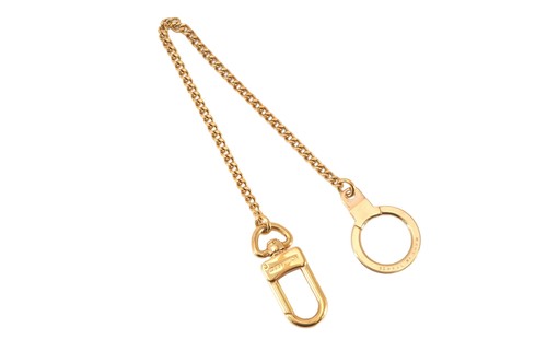 Authentic Louis Vuitton Chenne Ano Cles Key Chain Strap Gold M58021 LV ...
