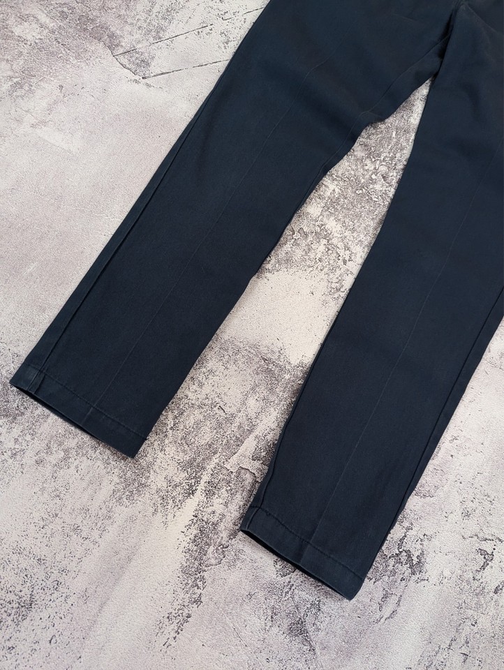 Dickies Slim Fit Work Pants Navy Blue W31 L32 Skate Chino Trousers Mens ...