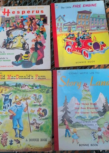 Vintage Children's Bonnie Book 1960s Lot Of 4 Very Good Condition | eBay