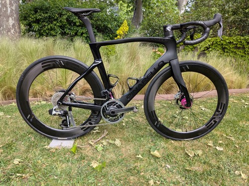 Pinarello Dogma F Sram Red E1 on Chris King R45D Pink on Enve 6.7 ...