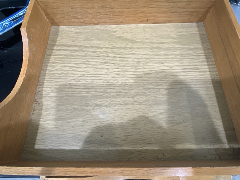 Vintage Dovetail Wood Wooden Desktop Paper Letter Trays (3) | eBay