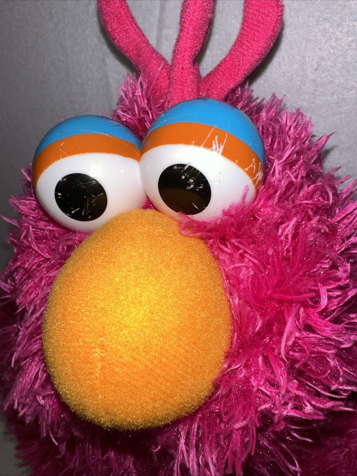 Sesame Street TELLY Monster Pink Plush Exclusive Sesame Place 16" 2012 ...