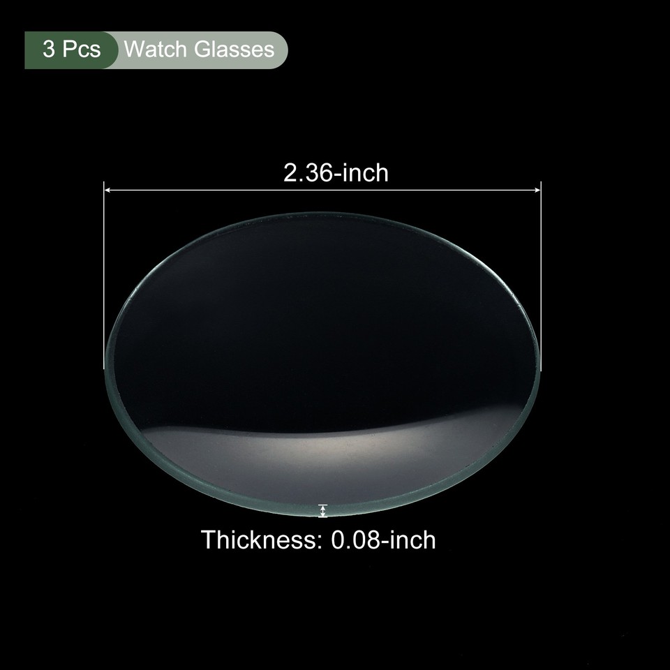 3Pc Watch Glass Beaker Cover,Lab Watch Glasses Cover Lids(Transparent,2 ...