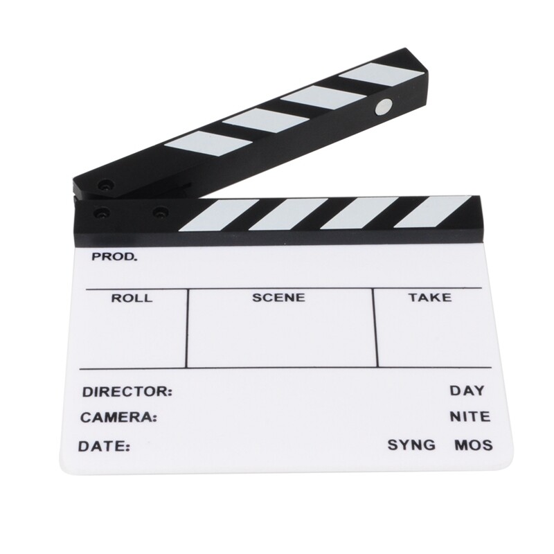 Mini Director Movie Video Slate Clapboard Film Clap Stick Clapper Board ...