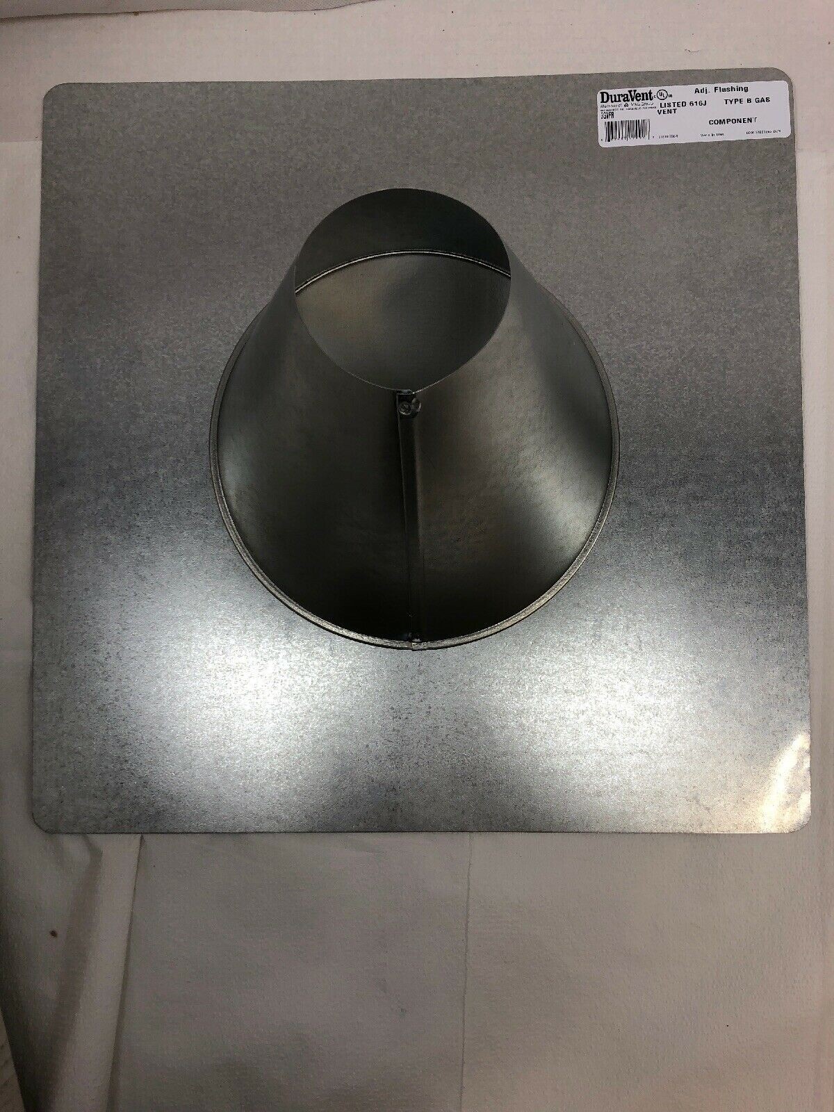 Simpson Duravent Adjustable Roof Flashing 3 " Galvanized Type B Gas ...