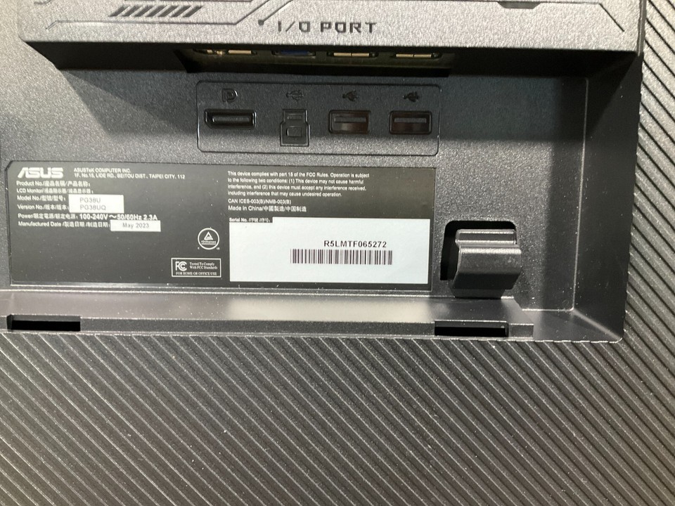 Asus Republic of Gamers Swift 38" LED LCD Monitor 4K PG38UQ ️️ ️️ OPEN ...