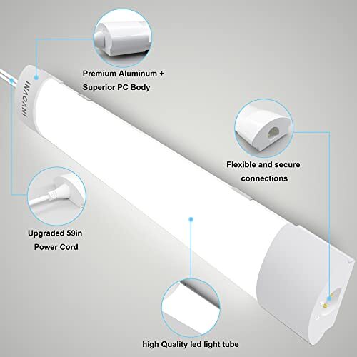 Plug In Light Bar With Switch 2ft 18w 5000k 2000lm Under Cabinet ...