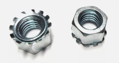 (100) 1/4-20 External Star Lock / Kep Nuts Locking Keps Nut / Locknuts ...