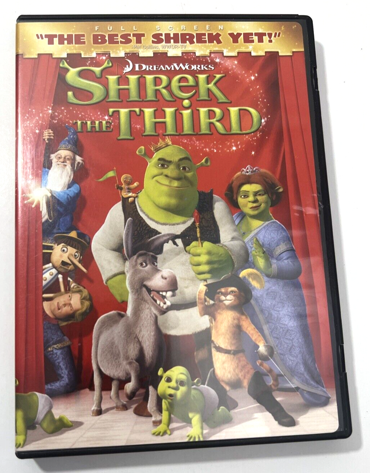 Shrek Box Set Trilogy Movies 3 DVD’s, Full Screen By Dream work Used ...