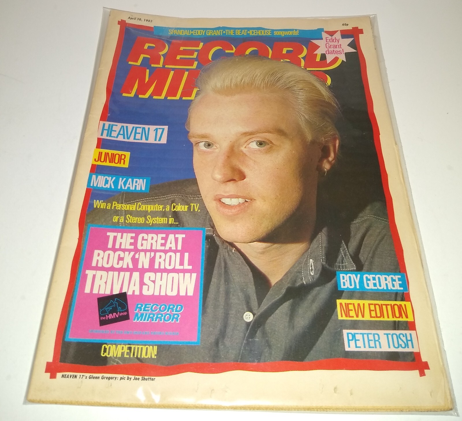 Record Mirror April 30, 1983 Heaven 17 Glenn Gregory Boy George | eBay
