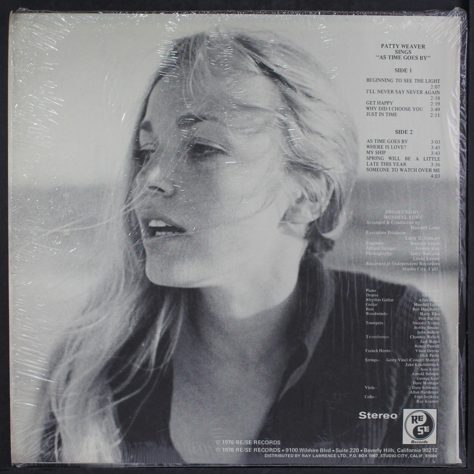 PATTY WEAVER: sings as time goes by RE/SE 12" LP 33 RPM | eBay