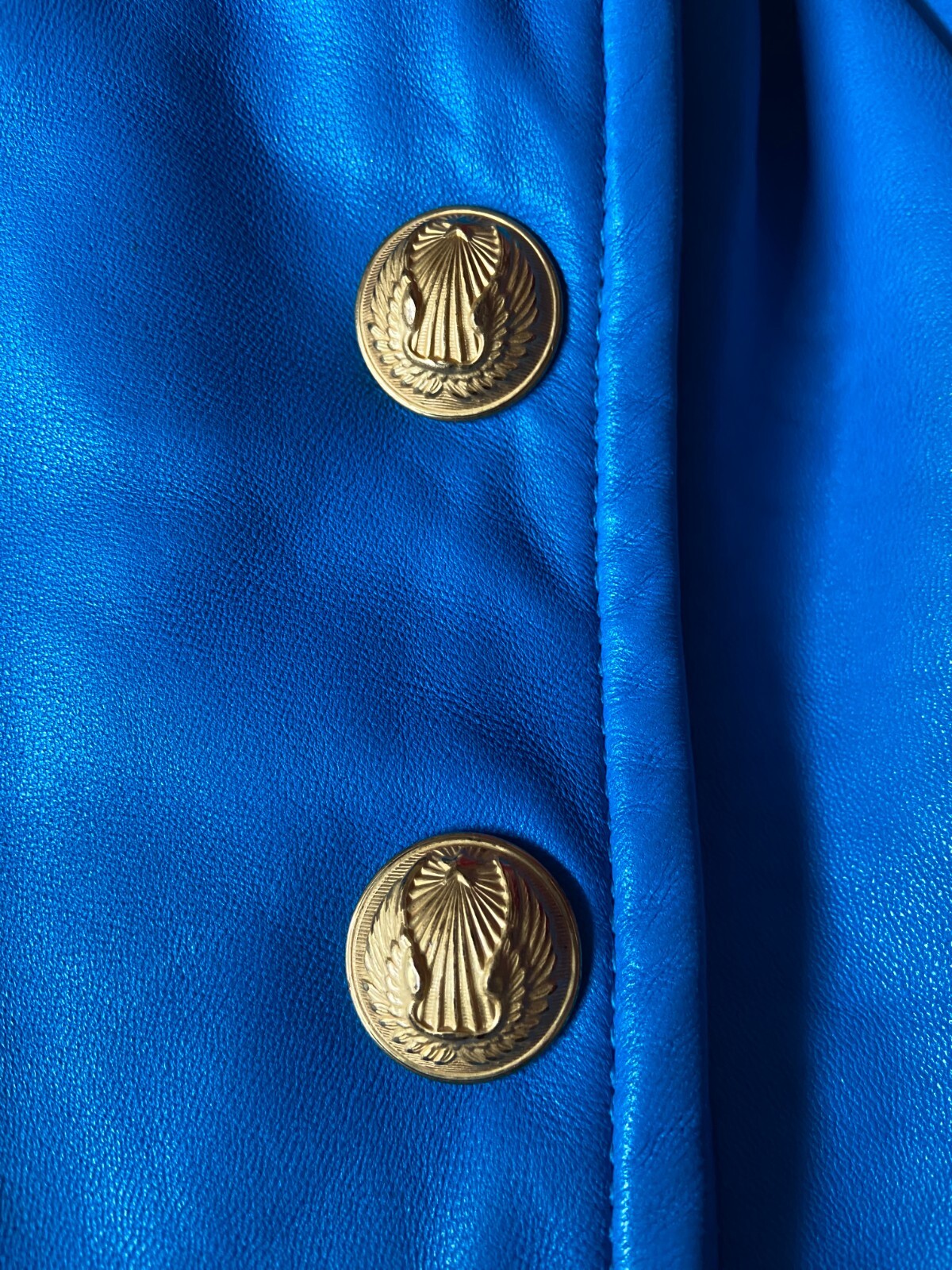 vintage leather dress, Michael Hoban for North Beach … - Gem