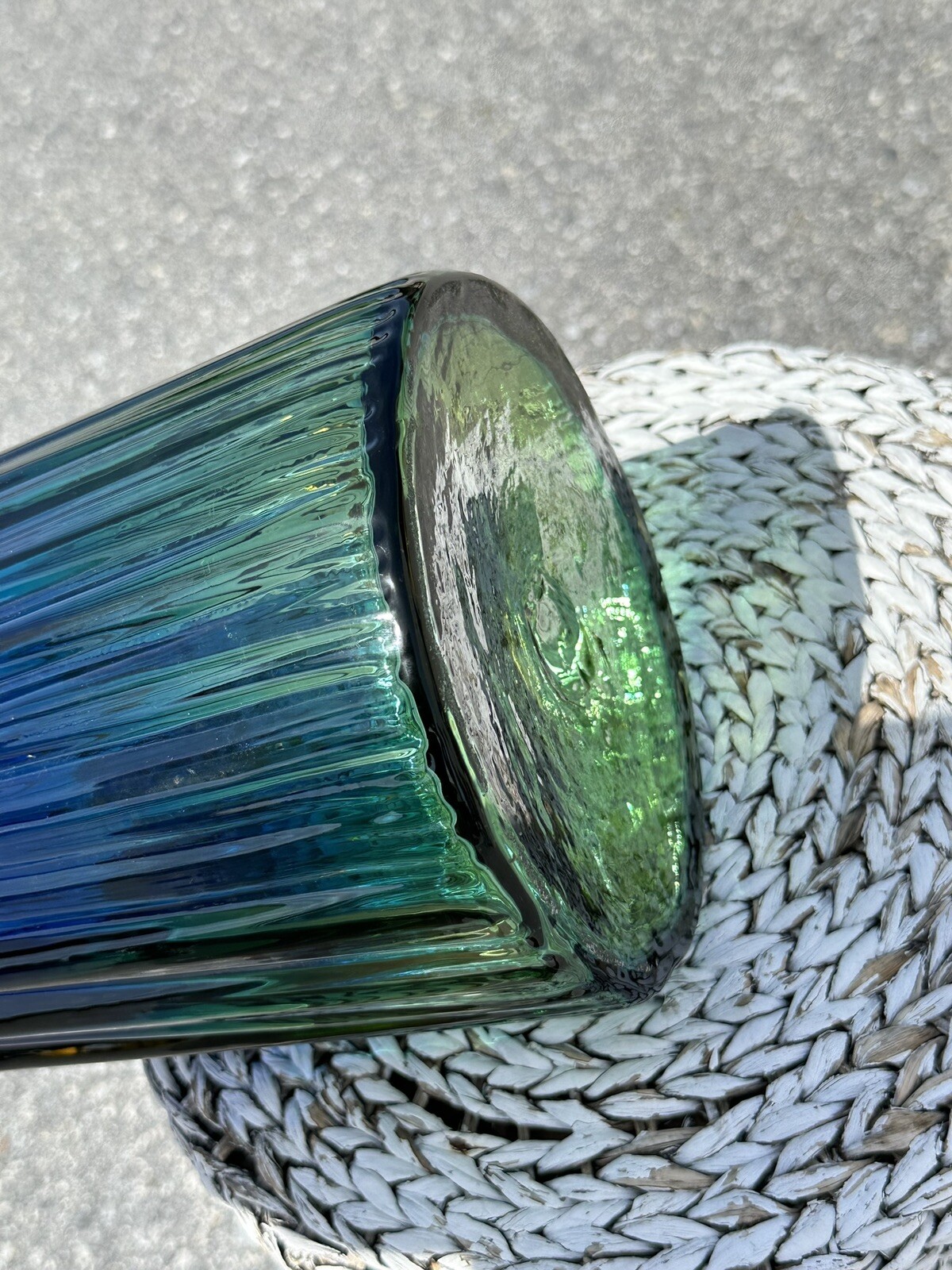 RARE EXTRA LARGE - 14.5” Blenko Cactus Vase Desert Green/Topaz Trey Gott Design | eBay