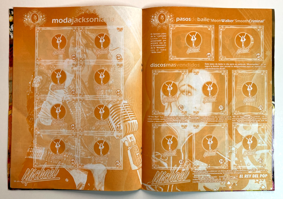 2010 Empty ALBUM MICHAEL JACKSON ''King Of Pop'' + 50 Sealed Packs ...