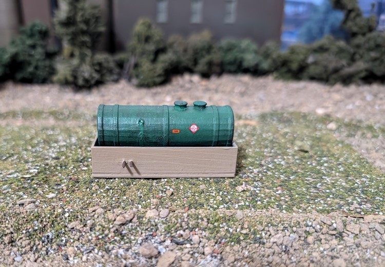 1:87 HO Scale Lube/Fuel Storage Tank. Custom Built 3D Printed Resin ...