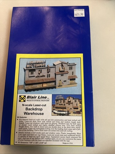 Blair Line LLC Backdrop Warehouse Kit #192 HO Scale NIB | eBay